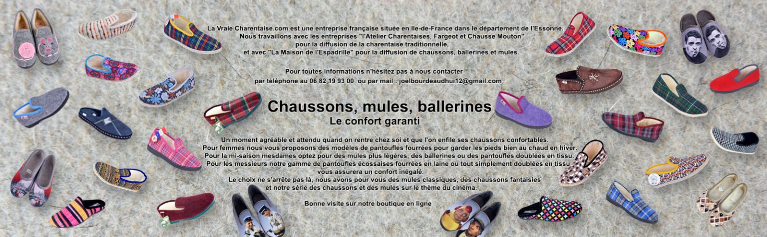 Charentaises de la tradition française | La Vraie Charentaise